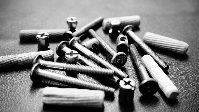 Bolt Engineering Material and Other Complementary Objects Stock Photo ...