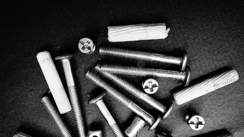 Bolt Engineering Material and Other Complementary Objects Stock Photo ...