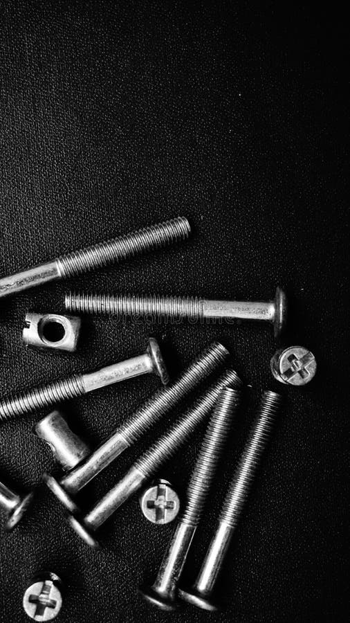 Bolt Engineering Material and Other Complementary Objects Stock Image ...