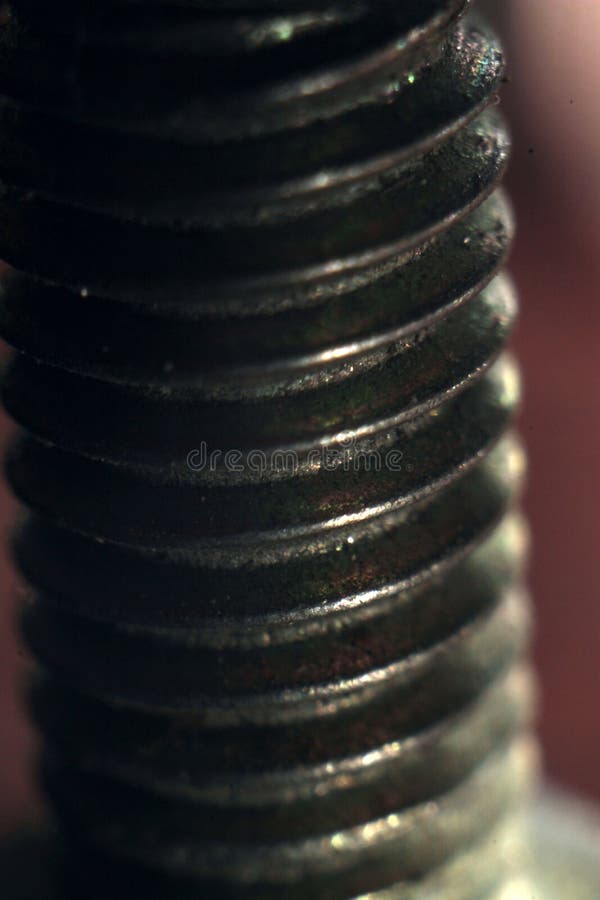 Steel Bolt in Maximum Macro Shooting Stock Image - Image of iron ...