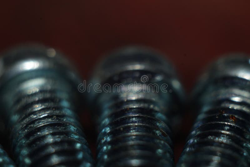Steel Bolt in Maximum Macro Shooting Stock Photo - Image of hardware ...