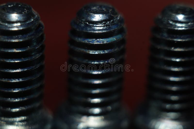 Steel Bolt in Maximum Macro Shooting Stock Photo - Image of fastener ...