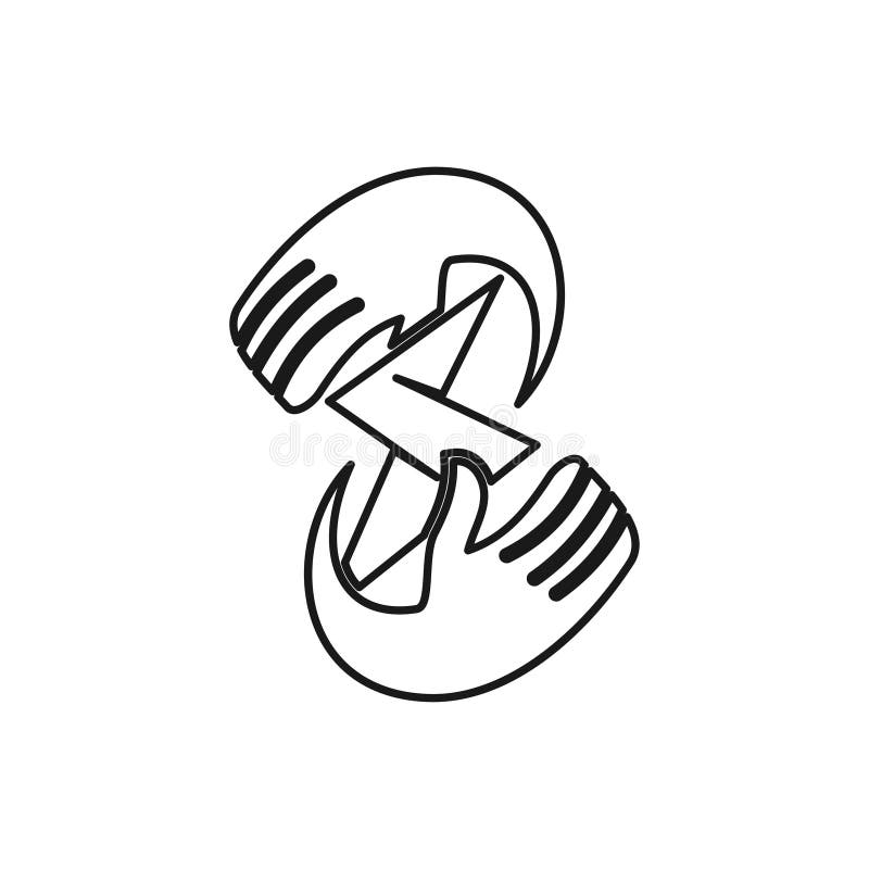 Rotation Commitment Teamwork Together Outline Logo Stock Vector - Illustration of health ...