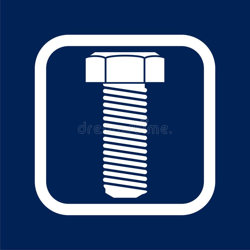 Bolt Icon Flat Design - Illustration Stock Vector - Illustration of ...