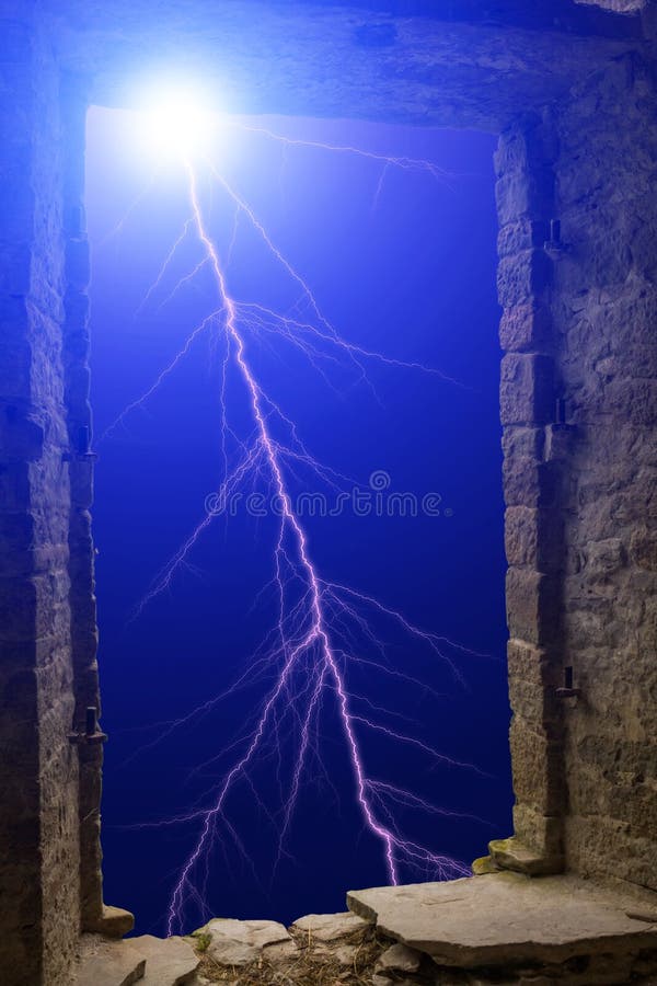 Lightning window stock image. Image of clipping, glass - 22095827
