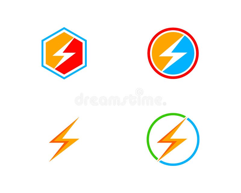 Bolt logo collection stock vector. Illustration of concept - 120692946