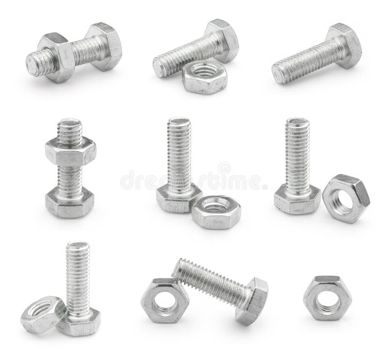 Bolt and nut stock image. Image of factory, machinery - 26488585
