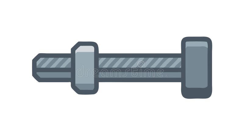 Bolt and Nut Fastener Icon Illustration, Vector Design Generative AI ...