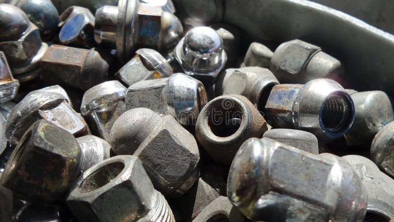 Bolt and Nut in the Garage Shop Stock Photo - Image of repair, industry ...