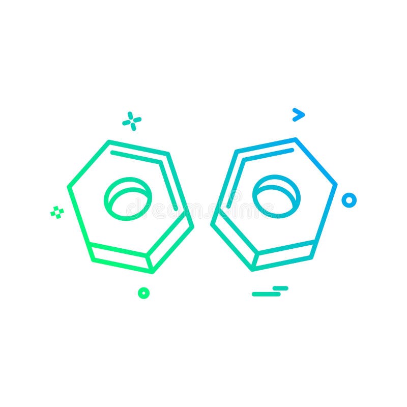 Bolt nut icon vector stock vector. Illustration of construction - 125526162