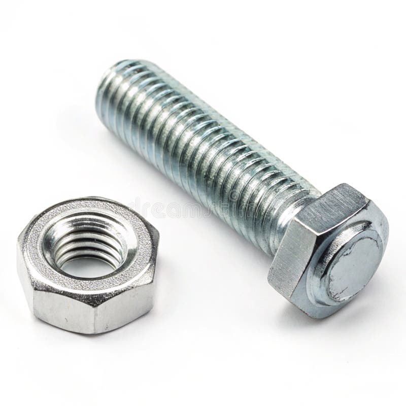 Bolt Nut White Background Stock Illustrations – 5,709 Bolt Nut White ...
