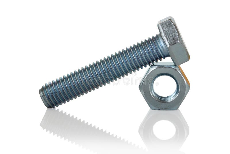 Bolt and nut. stock image. Image of bolt, work, construction - 33555217