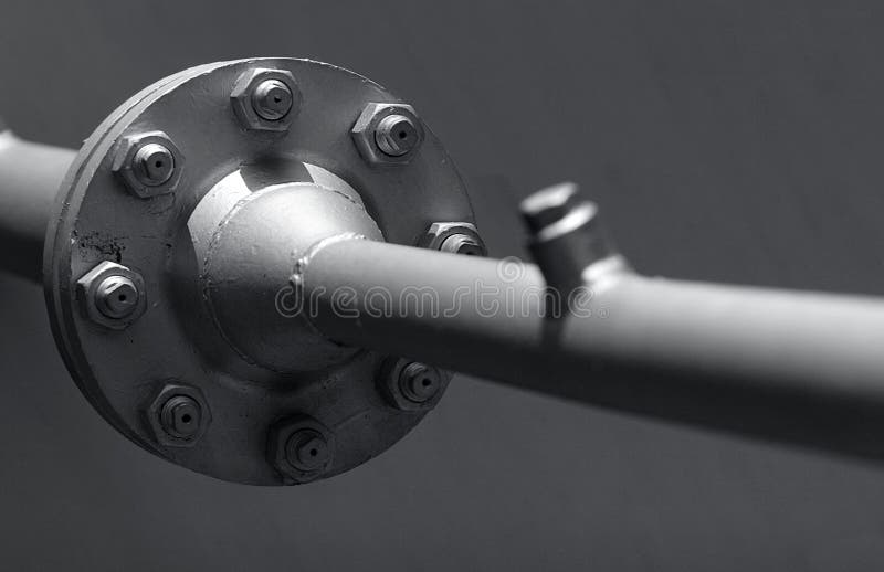 Bolt and pipe stock image. Image of component, close, gray - 6063659