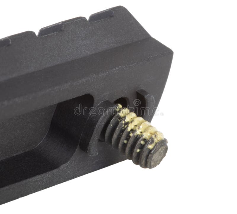 Rail on Top of a Bolt Action Rifle Receiver Stock Image - Image of rail ...