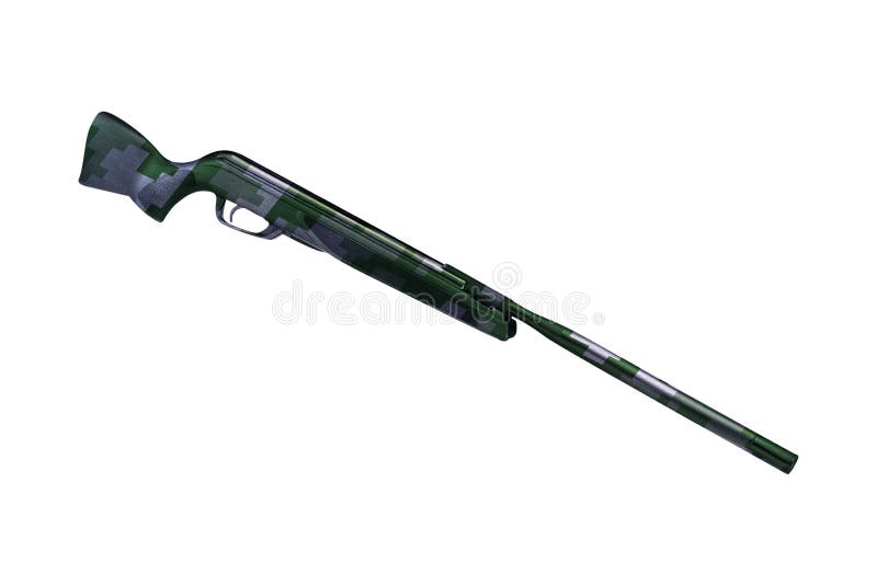 Bolt rifle isolated stock photo. Image of steel, grey - 128919146