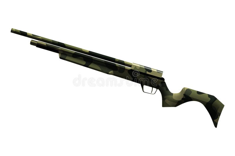 Bolt Rifle Isolated On White Stock Photo - Image of barrel, background ...