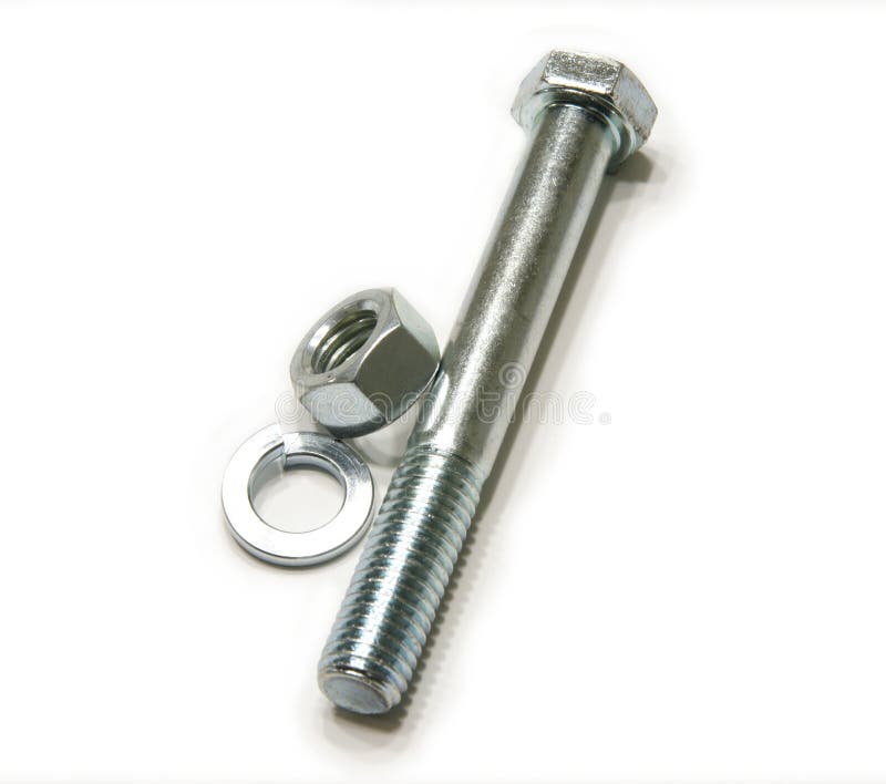 Bolt and Nut stock photo. Image of background, fastener - 8193532