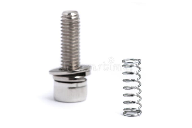 Bolt and Spring stock photo. Image of coil, compression - 7513214