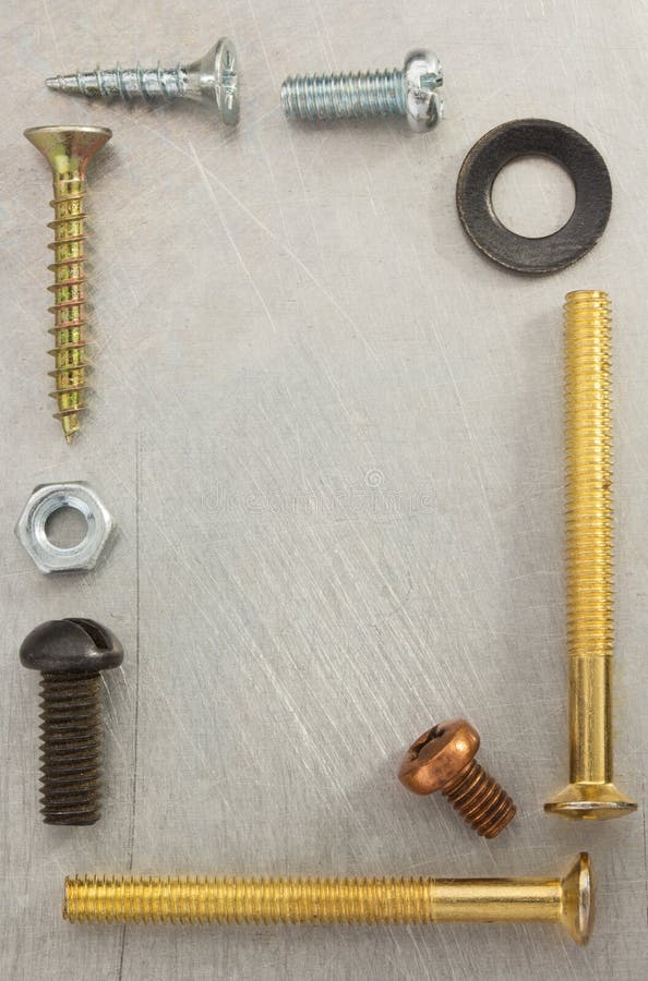 Bolt, Screws and Nuts Tool at Metal Stock Photo - Image of stainless ...