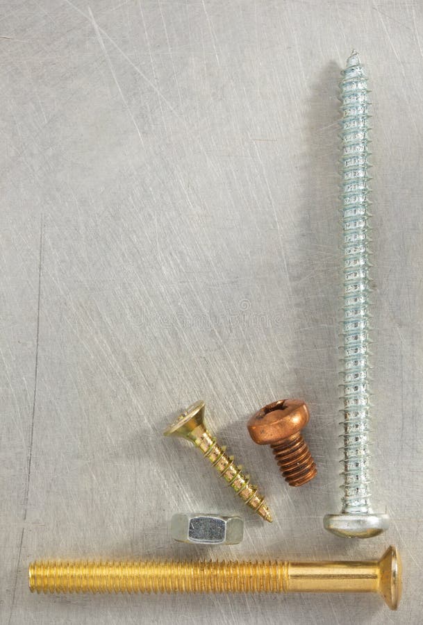 Old Metal Bolt and Head Tool Isolated at White Background Stock Photo ...