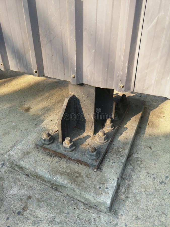 Bolt Steel Metal Sheet Wall Structure Material Stock Image - Image of ...