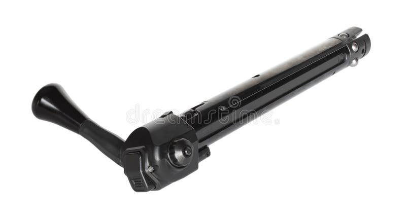 Straight Pull Bolt for a Rifle on White Stock Image - Image of grey ...