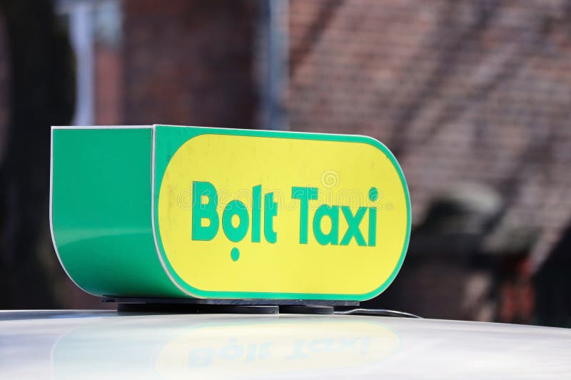 BOLT Taxi Car Light and Sign Editorial Photography - Image of hungary ...