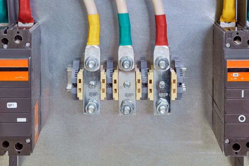 Connecting Cables with Cable Lugs To Circuit Breakers in the Electrical ...