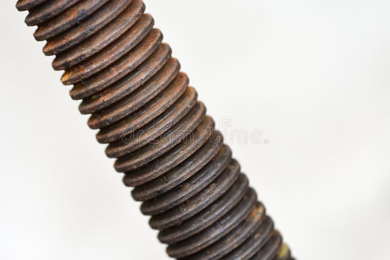 Bolt Thread Close-up. Construction Equipment and Mechanisms Stock Photo ...