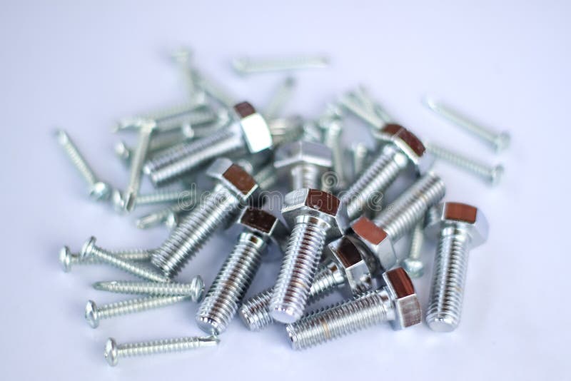 Bolt on a white background stock image. Image of industrial - 228854117