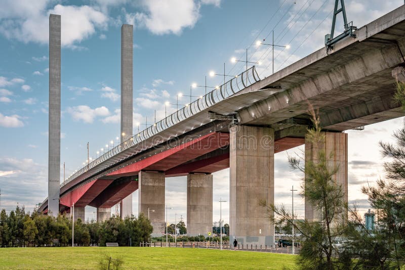 Bolte Bridge in Docklands, Melbourne, Australia Stock Image - Image of ...