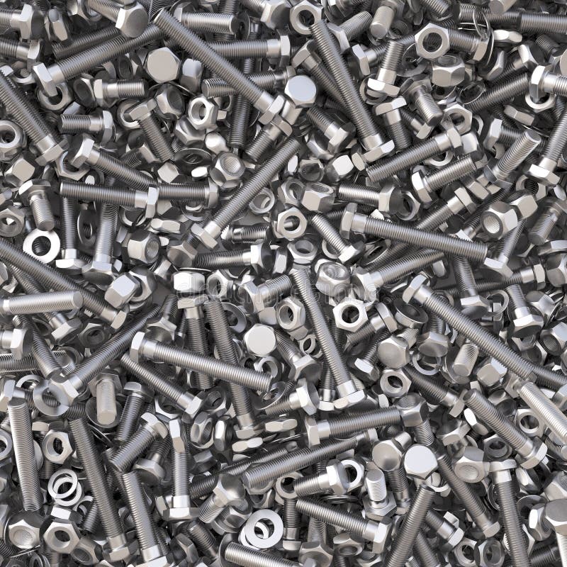 Fasteners Background Heap Objects Industrial Stock Illustrations – 13 ...