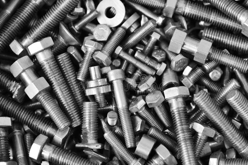 Bolts in box stock photo. Image of threaded, pattern - 12473518