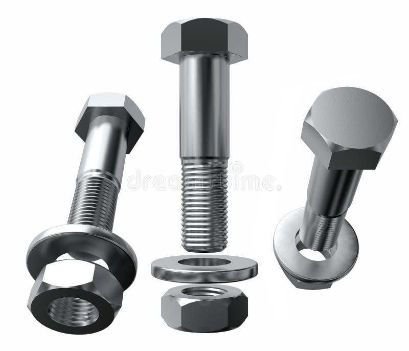 Bolts Exploded view stock illustration. Illustration of bolts - 15200493