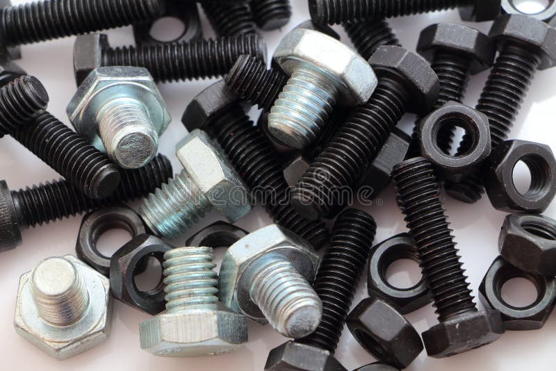 Bolts and nut stock photo. Image of nuts, chrome, bolt - 59237956
