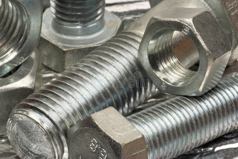 Bolts and nuts stock image. Image of connector, metal - 10570487