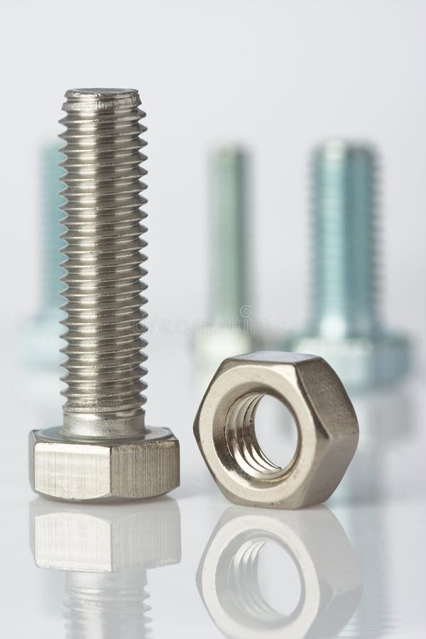 Bolts and nuts stock photo. Image of spanner, metal, fastener - 9159944