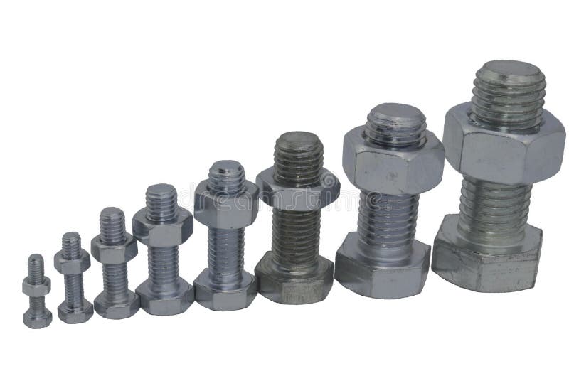Small nuts and bolts stock image. Image of nuts, metal - 25453371