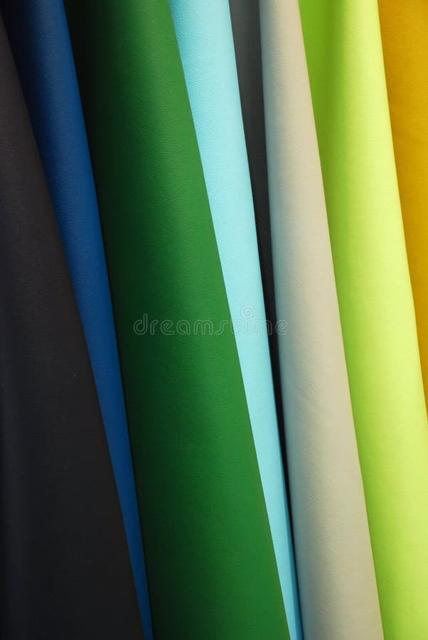 Bolts of Simulated Leather stock image. Image of yardage - 5192889