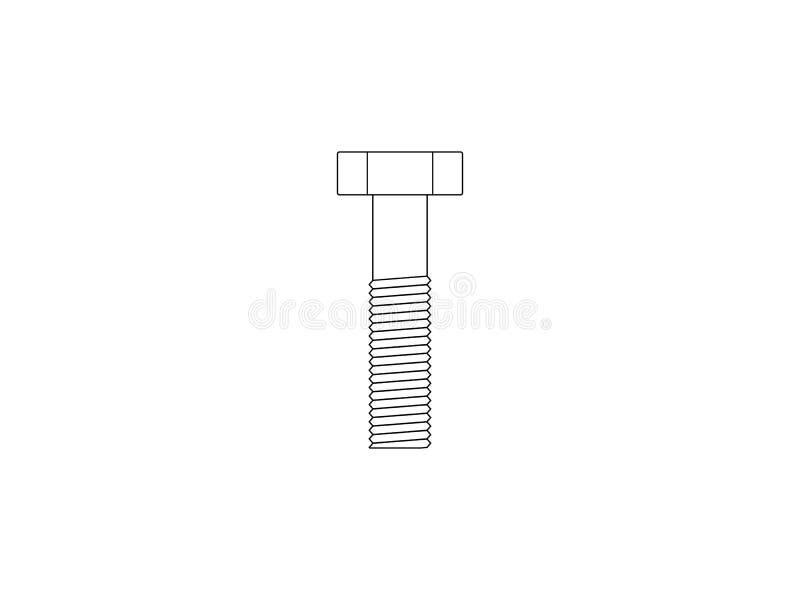 Bolts, Tool Icon. Vector Illustration, Flat Design Stock Illustration ...