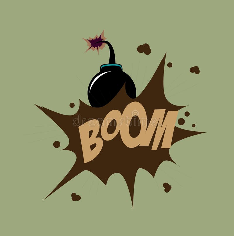 Bom vector illustratie. Illustration of bloei, etiket - 35811121