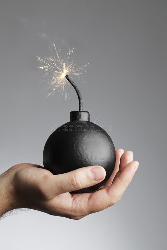 Bomb stock photo. Image of explosive, hand, dangerous - 16090684