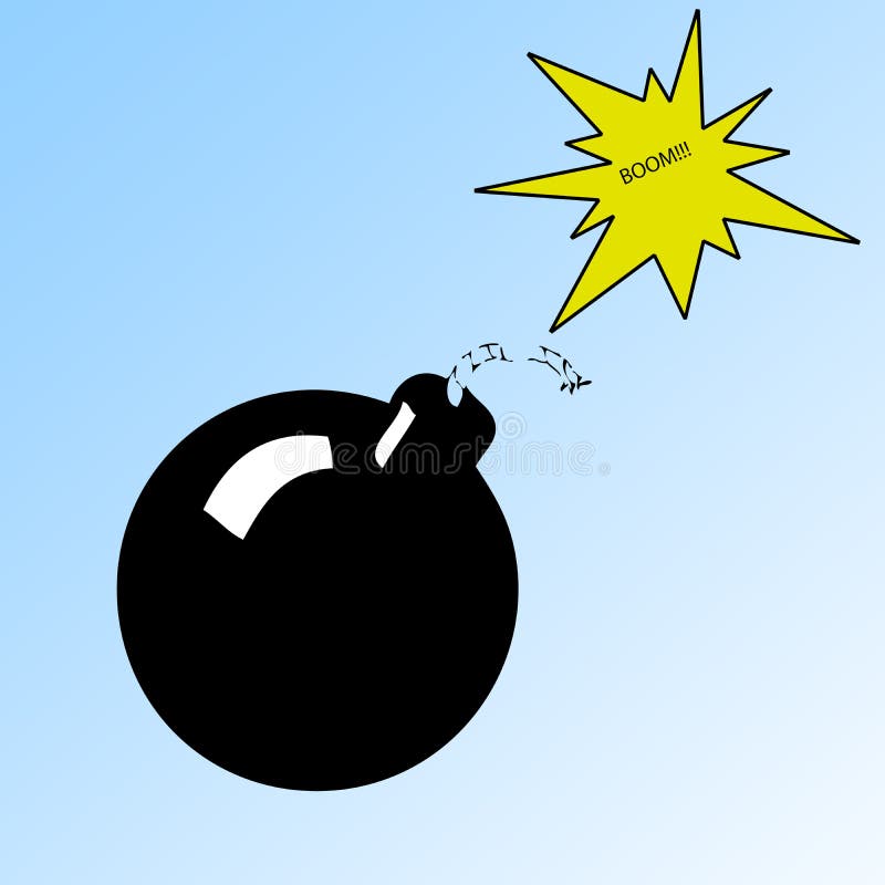 Smiling Bomb Cartoon Character Running Stock Vector - Illustration of ...