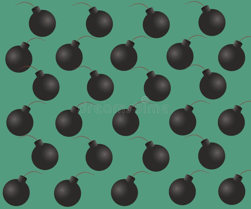 BOMB Cartoon Icon , Bomb Ready To Explode Background Stock Vector ...