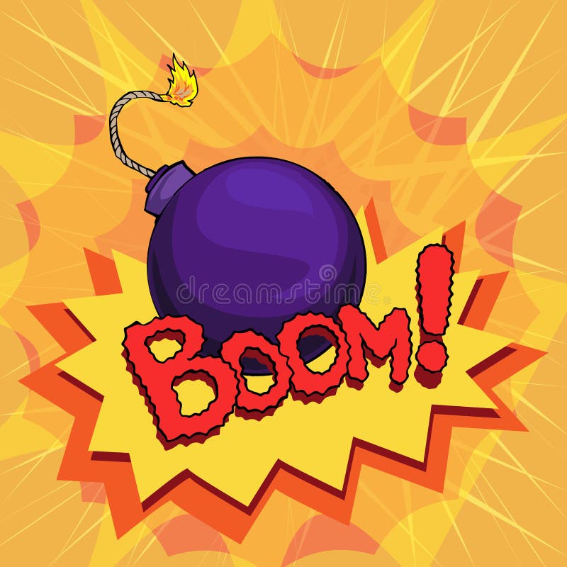 Bomb stock illustration. Illustration of boom, cartoon - 42312886