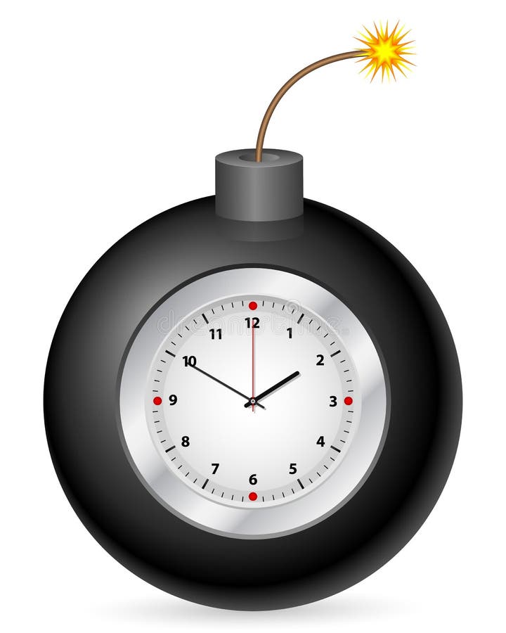 Dynamite and Alarm Clock Bomb Stock Photo - Image of antique, timer ...