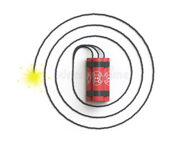 Bomb Collection - Push Here Stock Illustration - Illustration of ...