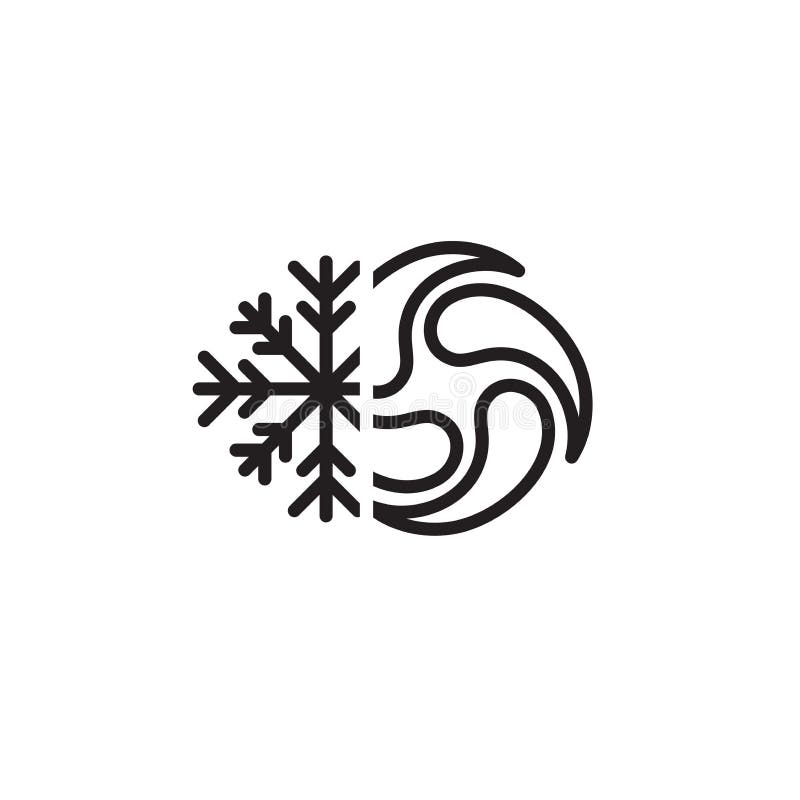 Bomb Cyclone Icon with Cyclone, Tornado, & Noreaster Snowflake Stock ...