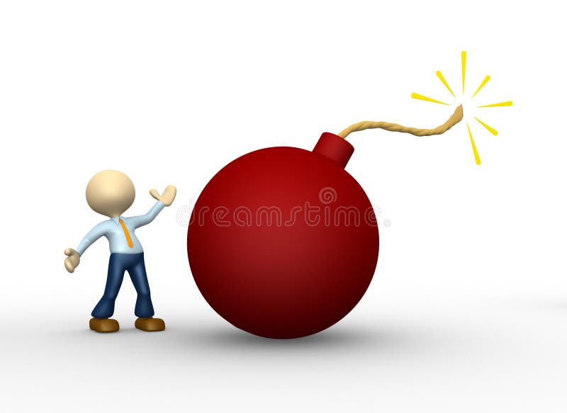 Bomb stock illustration. Illustration of detonate, cartoon - 37670555