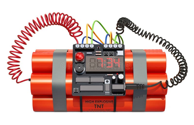 TNT Bomb Explosive with Digital Countdown Timer Clock. 3D Render Stock ... TNT Bomb Explosive with Digital Countdown Timer Clock. 3D Render Stock ...